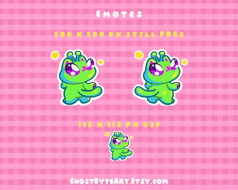 Dancing Alien Cat Emote | Gamer Girl Emotes for Streaming - Etsy