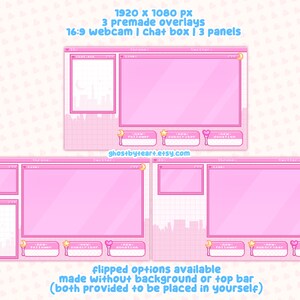 ANIMATED Pink Magical Girl Overlays & Transitions | Streaming Pack for ...