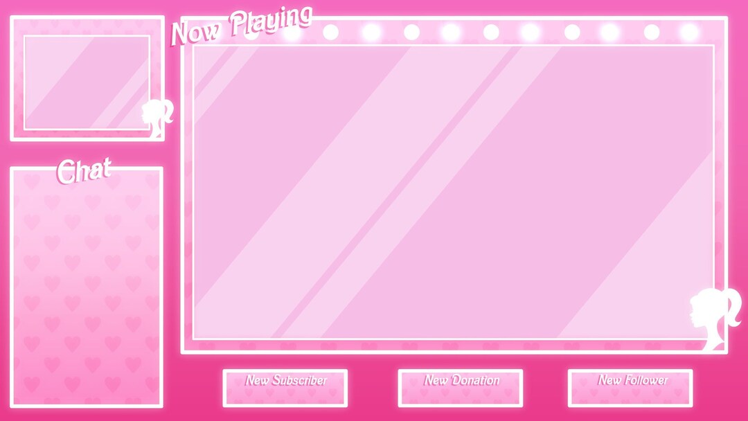 ANIMATED Barbie Twitch Overlay Streaming Pack Starting Soon Screens ...