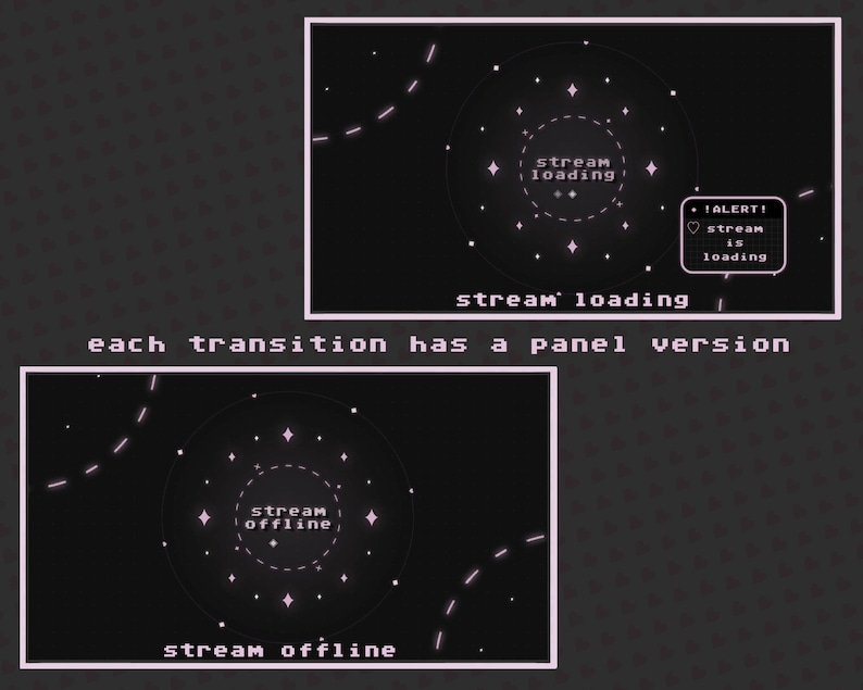 ANIMATED Cybergoth Y2K Stream Kit for Twitch Transitions, Overlays and ...