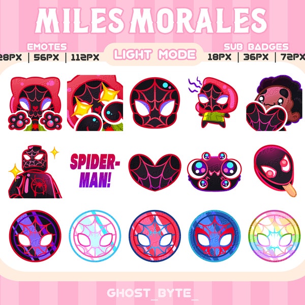 Twitch spider man emotes - Etsy México