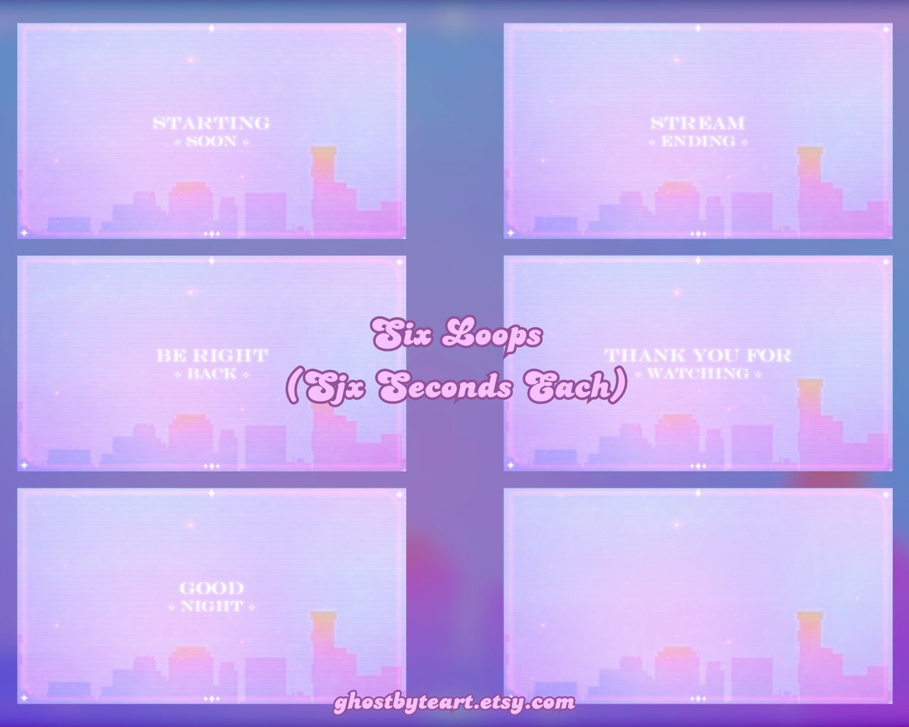 Retro Anime Magical Girl Themed Scene Pack Transitions for Streaming on ...