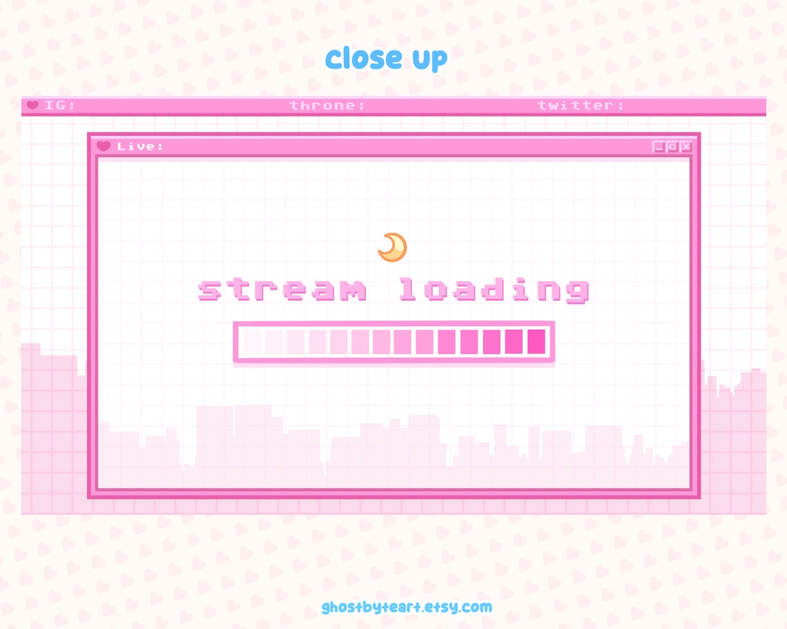 ANIMATED Pink Magical Girl Overlays & Transitions Streaming Pack for ...
