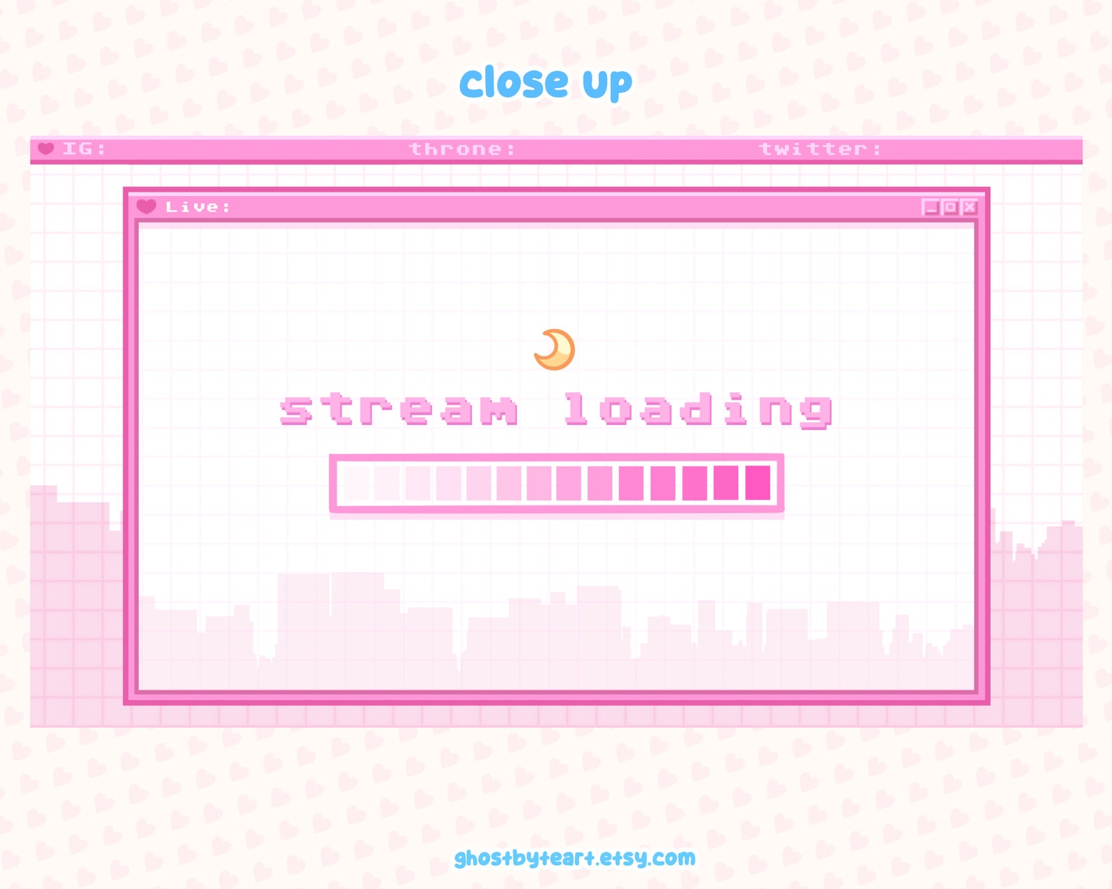ANIMATED Pink Magical Girl Overlays & Transitions Streaming Pack for ...