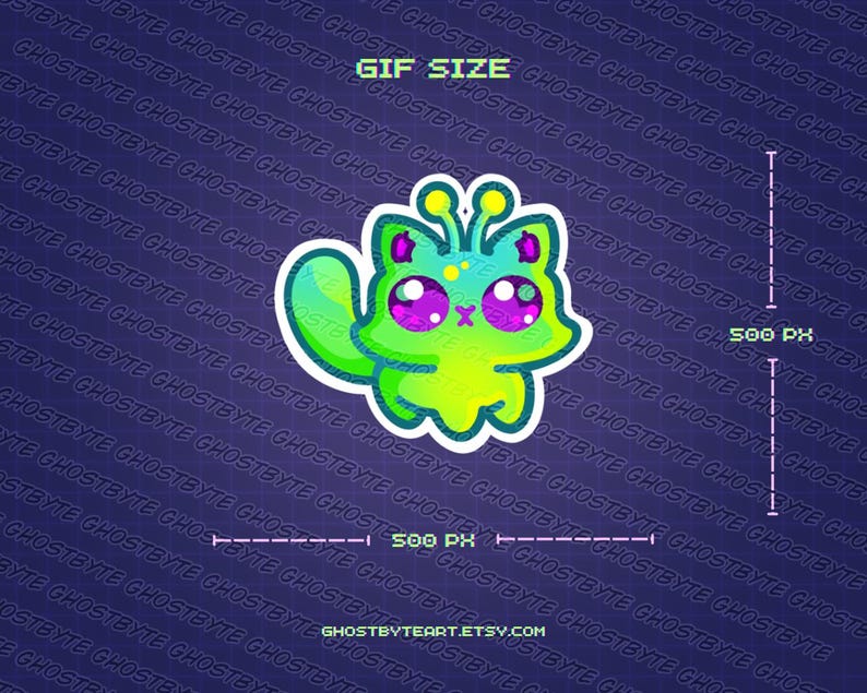 Alien Cat Emotes | Gamer Girl Emotes for Streaming - Etsy