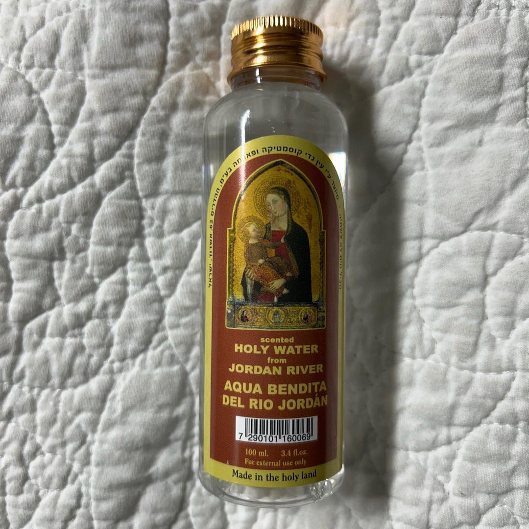 Authentic Holy Water From Jordan's River Baptismal Site 3.4 Oz 100ml ...