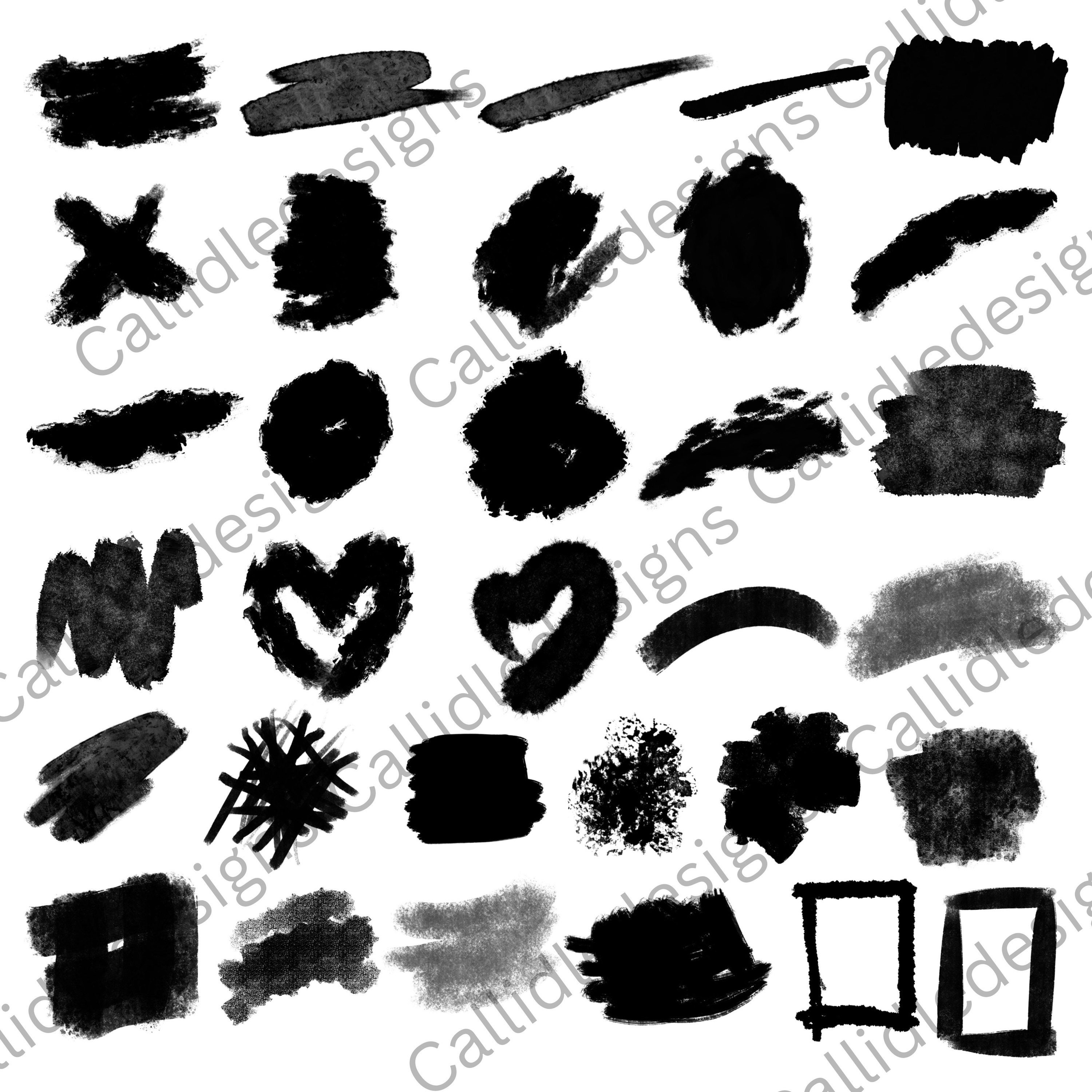70 Brushstroke Svg Bundle Brushstroke Svg Brush Effects - Etsy