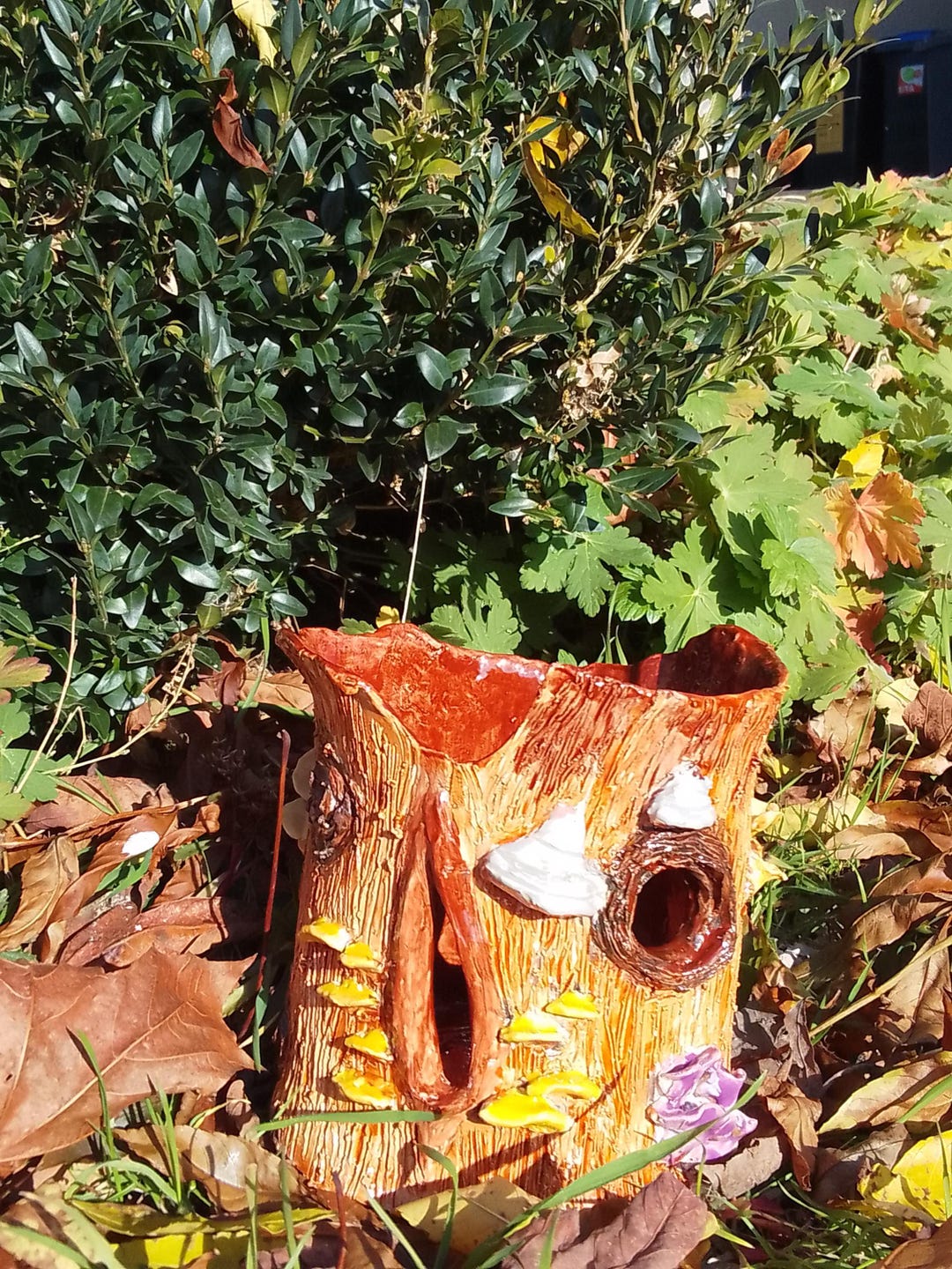 Tree Trunk Ceramic Outdoor Indoor Planter Handemade - Etsy