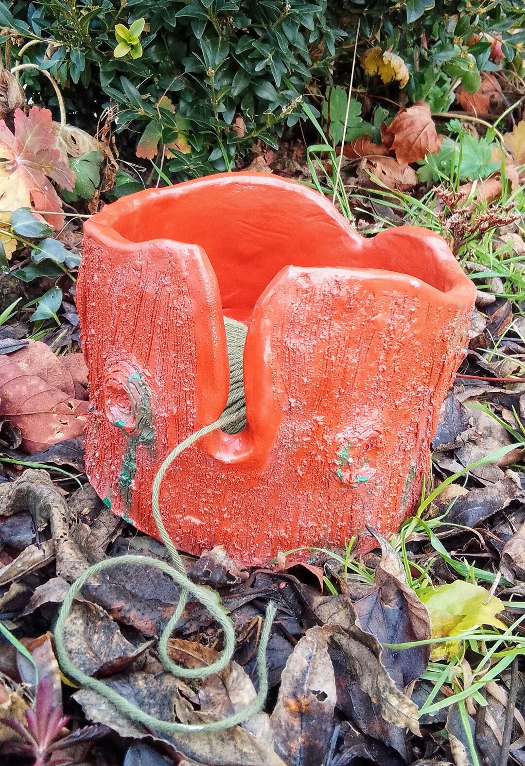 Ceramic Yarn Bowl Tree Stump - Etsy