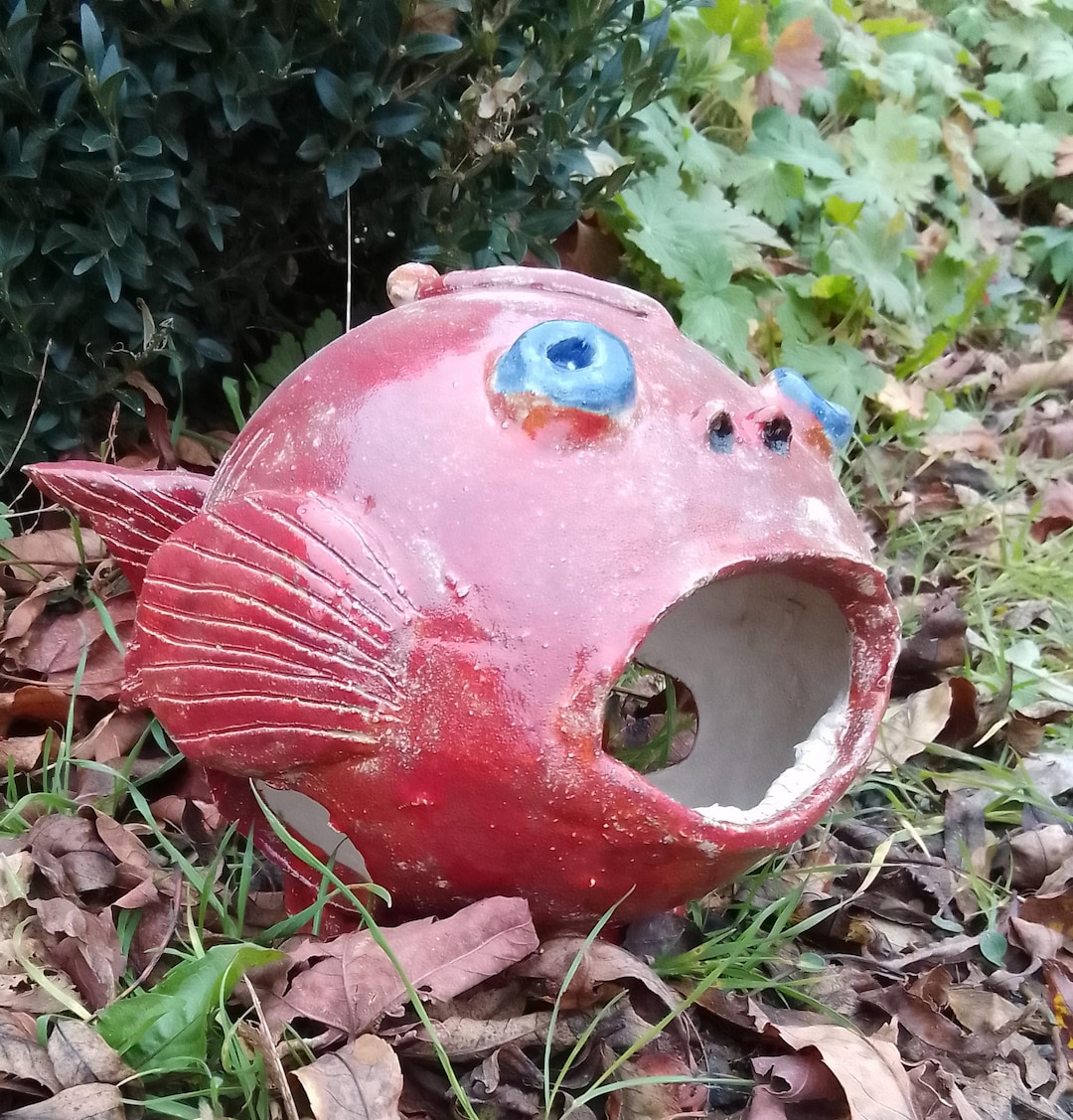 Deep Sea Frogfish Ceramic Bird Feeder - Etsy