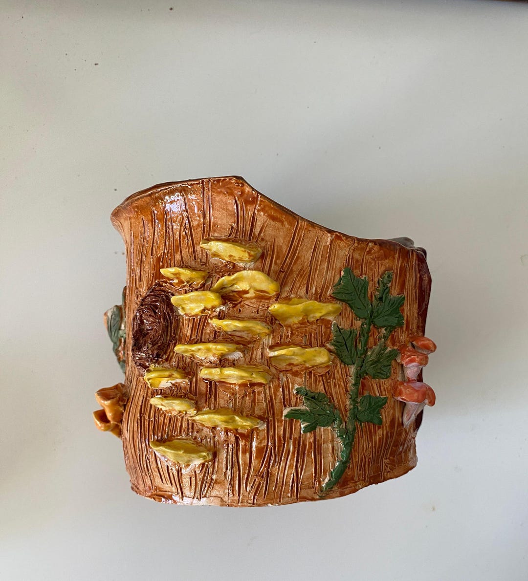 Ceramic Yarnbowl Handmade Tree Trunk - Etsy