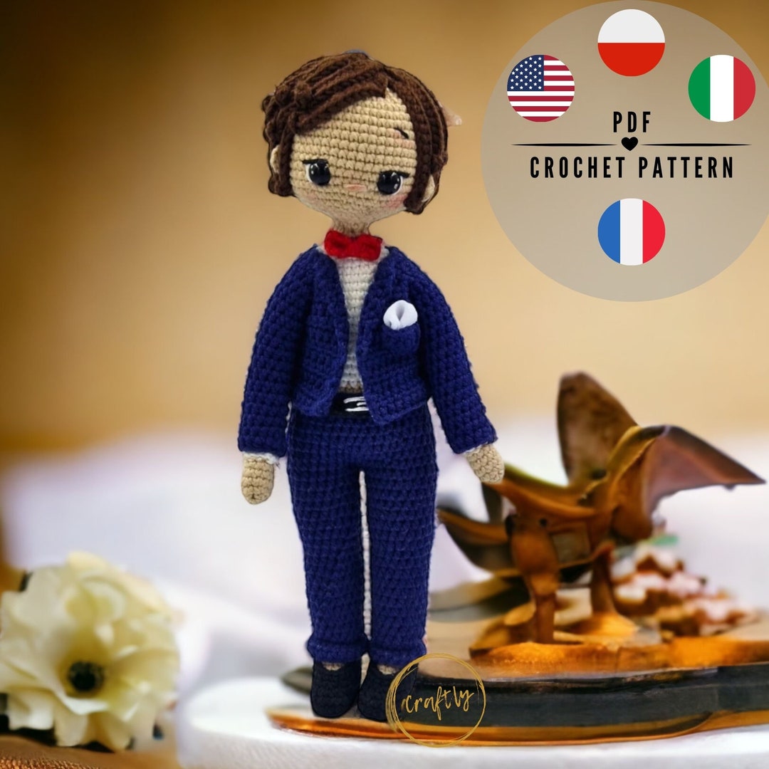 PDF Groom Doll Wzór Szydełkowy Amigurumi, Wzór Lalki Ciała ...