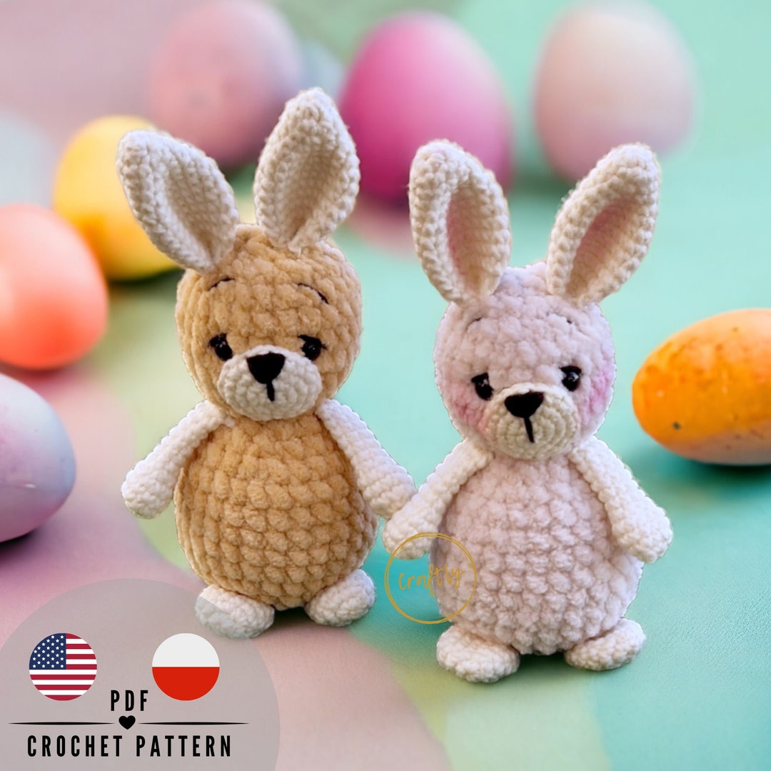 PDF Cute Crochet Easter Bunny Pattern, Mini Amigurumi Animals for ...