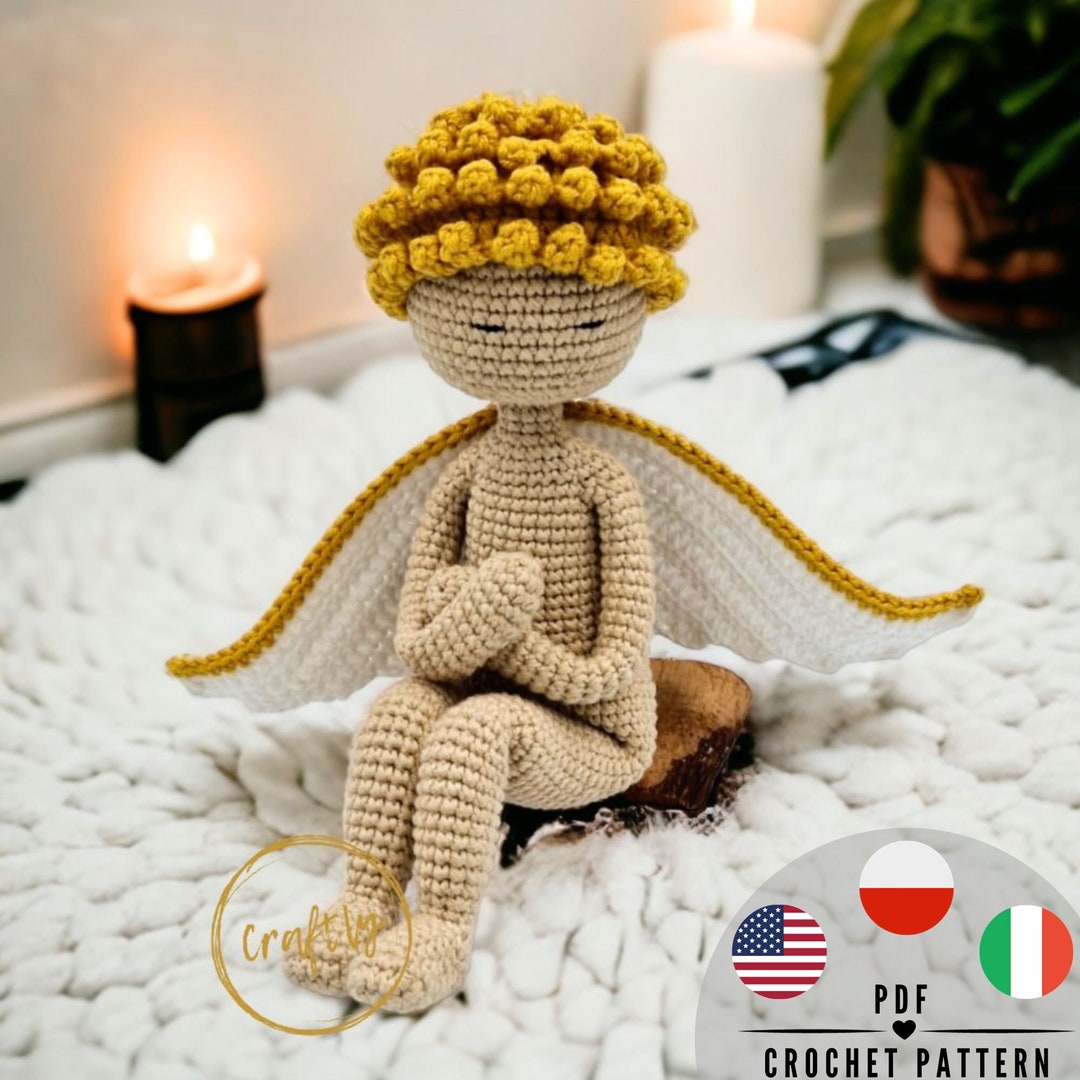 Sitting Angel Amigurumi Crochet Pattern (PDF) - Etsy