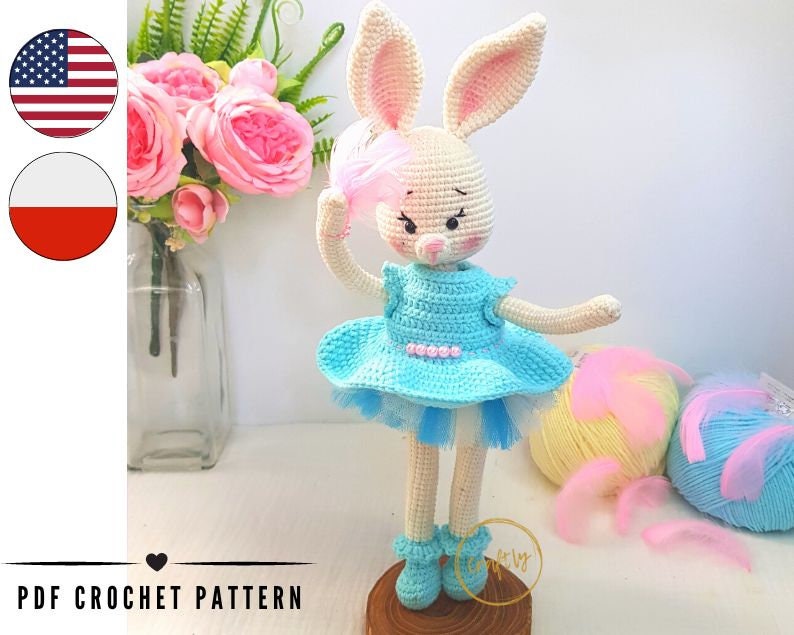 PDF BUNNY Crochet Pattern Amigurumi Bunny Crochet Pattern - Etsy