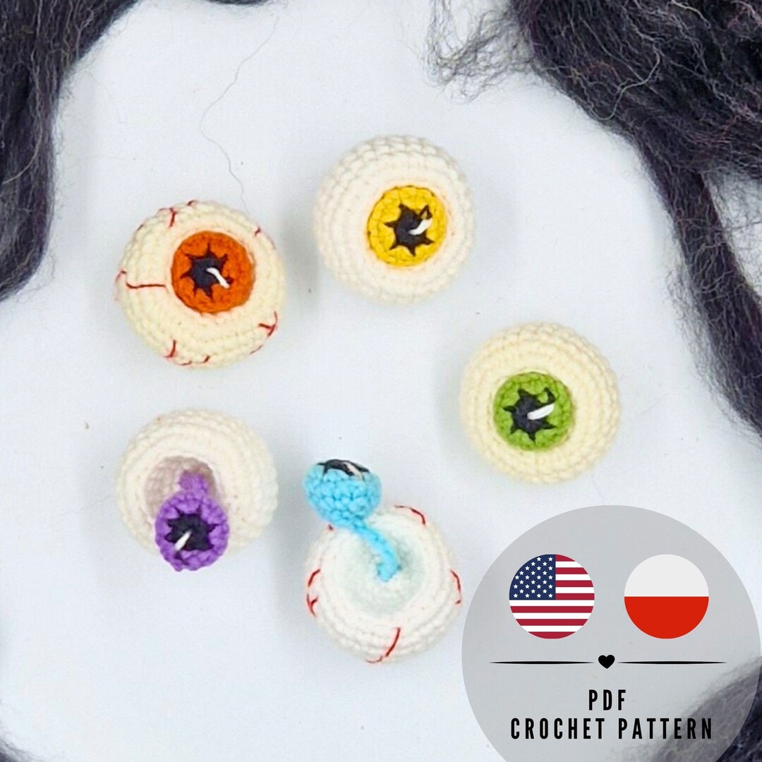 PDF HALLOWEEN Mini Eyes Crochet Pattern, Craftlypattern - Etsy