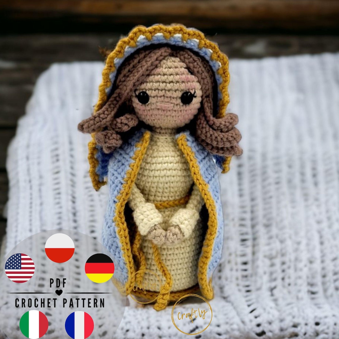Blessed Virgin Mary Crochet Amigurumi Pattern (PDF Download ...