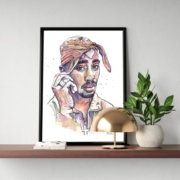 Tupac Abstract - Etsy