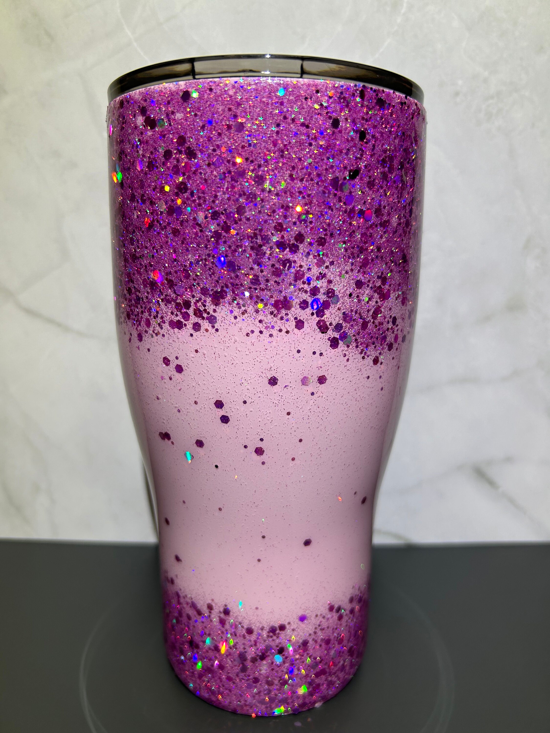 Pink Glitter Stainless Steel Custom Tumbler Cup - Add Your Name! - Etsy