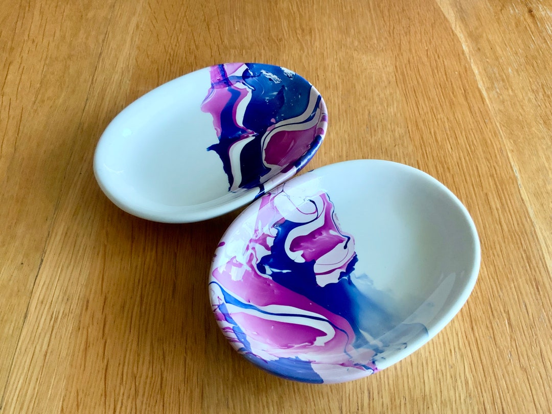 Ceramic Trinket Jewellery Dish, Lavender Theme, Colours Inspired by the ...