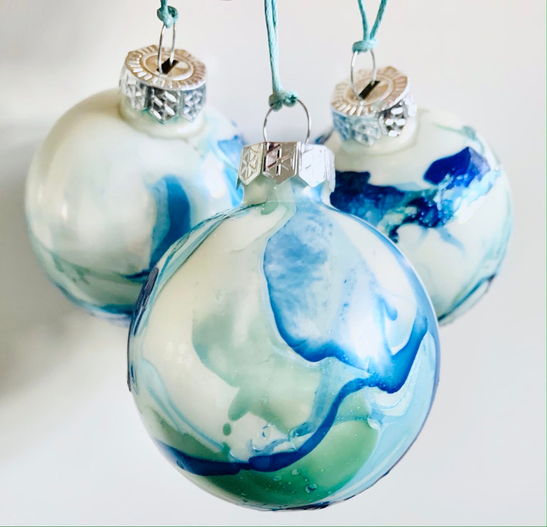 Glass Baubles, Hand-painted, Individual or Sets, Bringing a Splash of ...