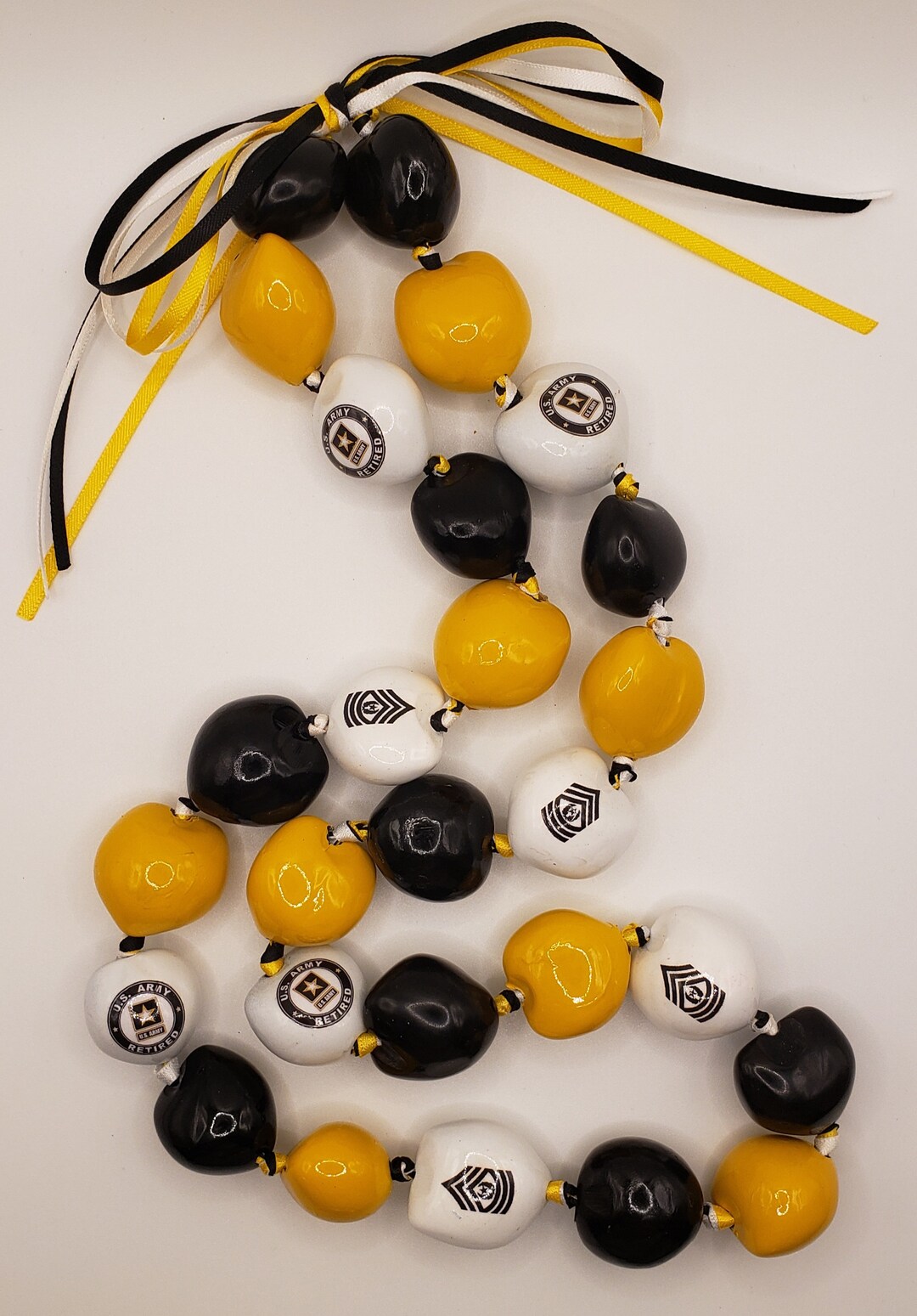 Made to Order Custom US Army Retired Hawaii Retirement Gift Kukui Nut ...