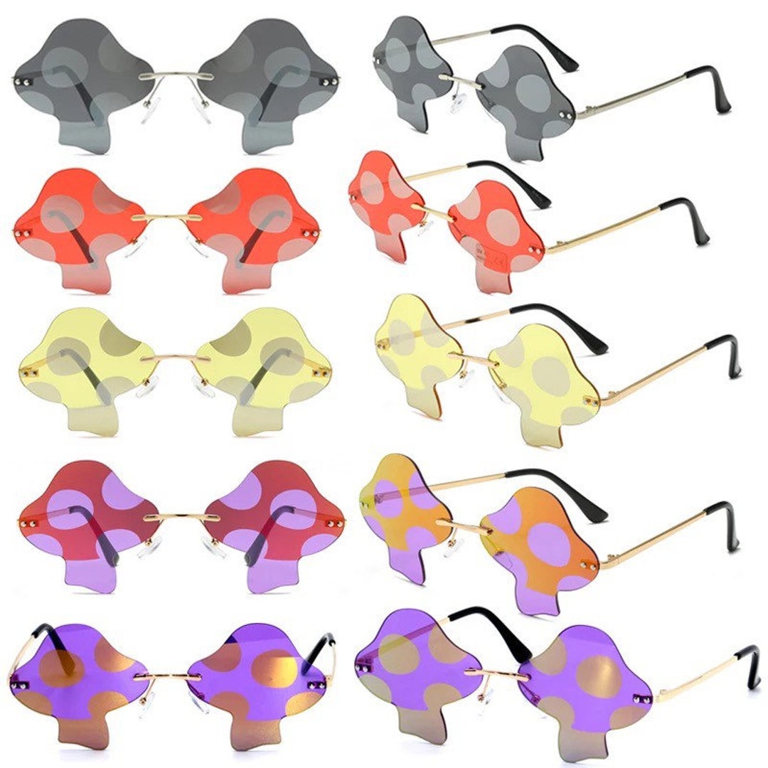 Mushroom Sunglasses Magic Etsy