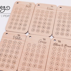 Paint Pen Color Chart Palettes Laser Digital File - Etsy