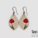 Flowy Flower Drop Laser Engraved Earrings Digital Download - Etsy