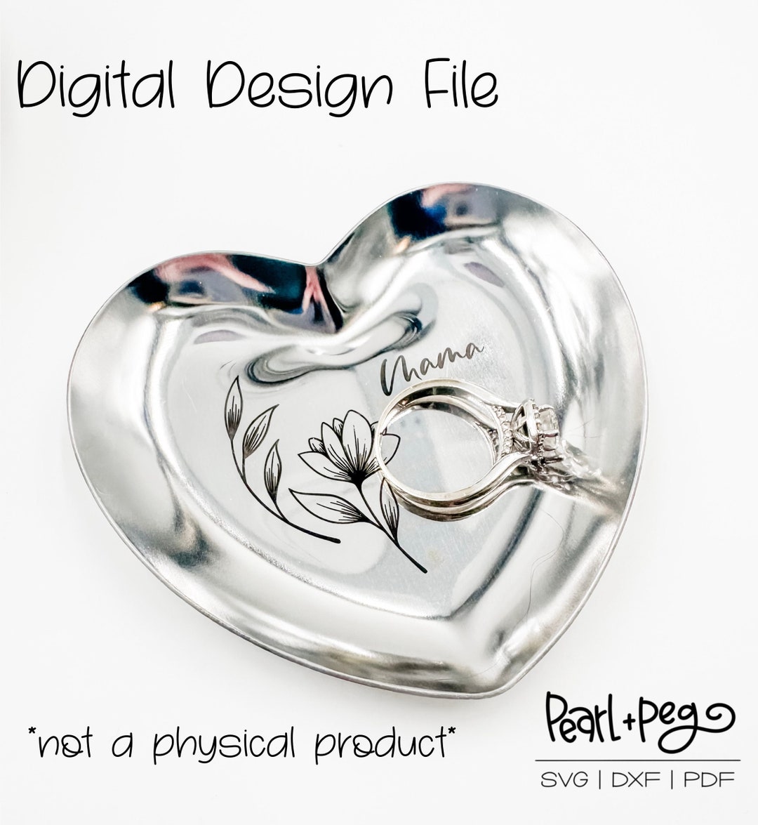 Mama Trinket Dish Stainless Blank Digital Design Download File - Etsy