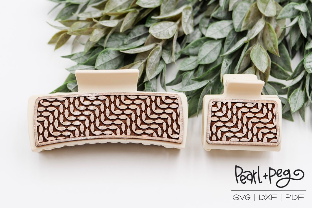Ric Rac Pattern Laser Engraved Hair Clip File - Etsy