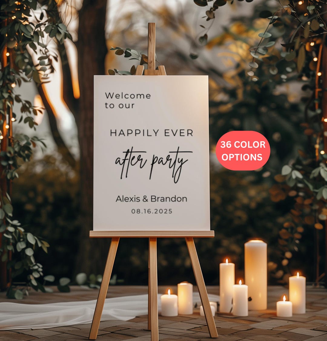 Happily Ever After Party Welcome Sign | Wedding After Party Sign | Foam ...