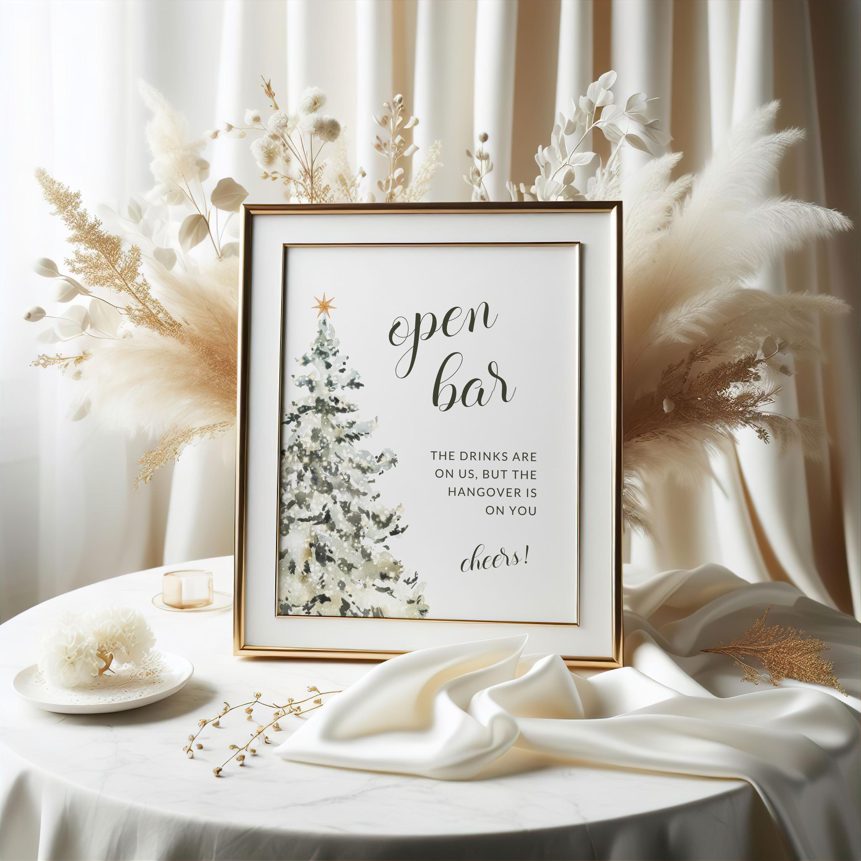 Digital Download 8x10" Winter Wedding Sign Bundle | Christmas, Holiday ...
