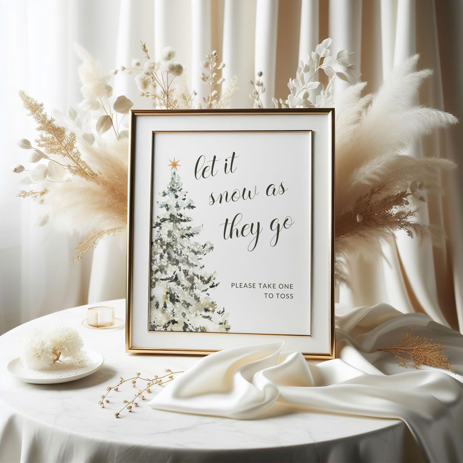 Digital Download 8x10" Winter Wedding Sign Bundle | Christmas, Holiday ...
