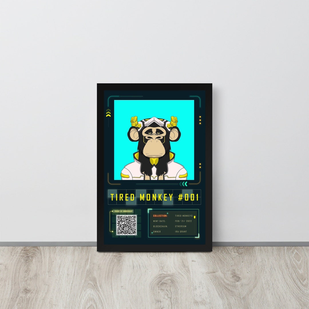 Personalisiertes NFT-Poster mit QR-Code-Link - Etsy.de