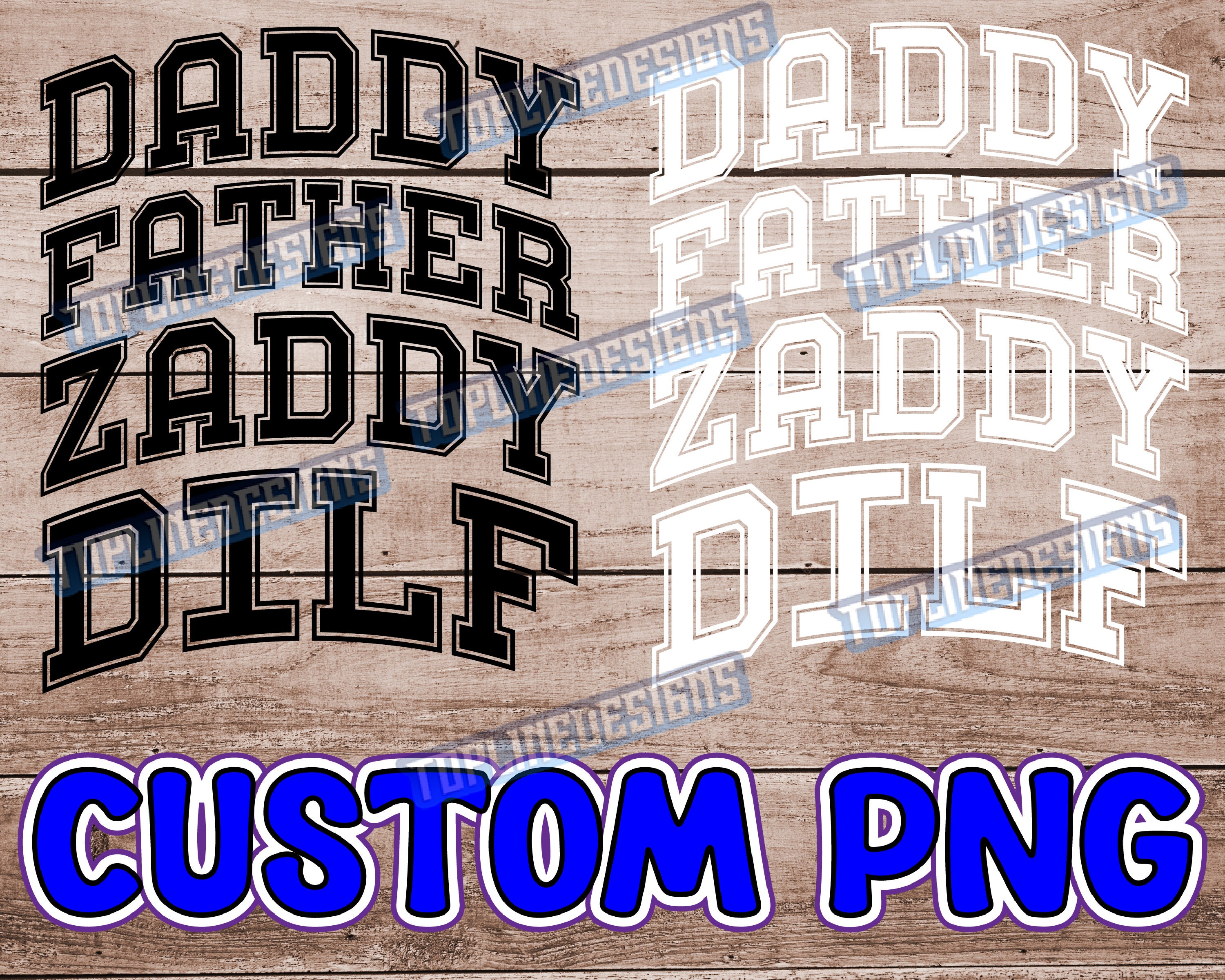 Daddy Father Zaddy Dilf Png, Svg, - Etsy