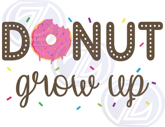 Donut Grow up PNG - Etsy