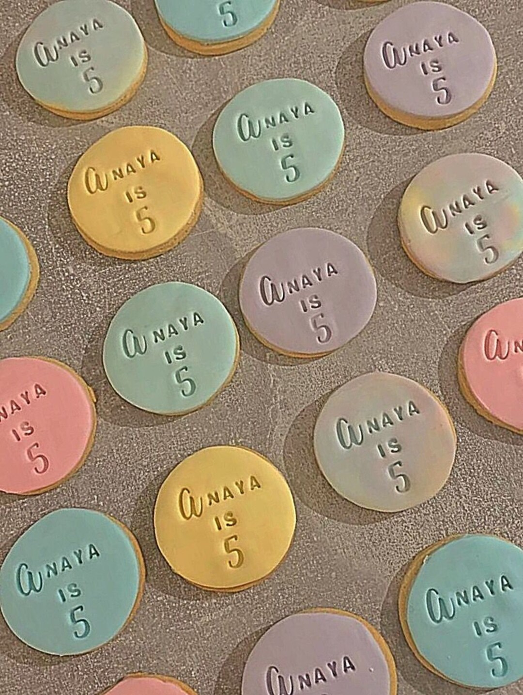 Birthday Biscuits / Party Favours / Biscuits / Personalised Biscuits ...