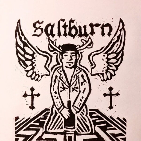 Lino Print Movie Poster - Etsy