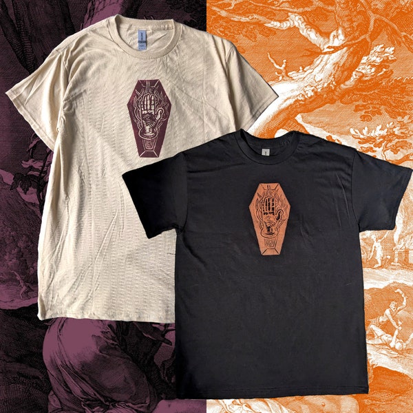 Linocut T Shirt - Etsy