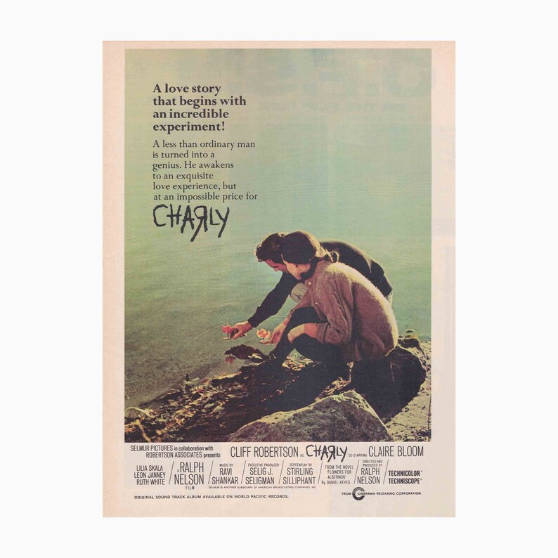 Vintage Charly Movie Advertisement 1968 Original Print Ad - Etsy
