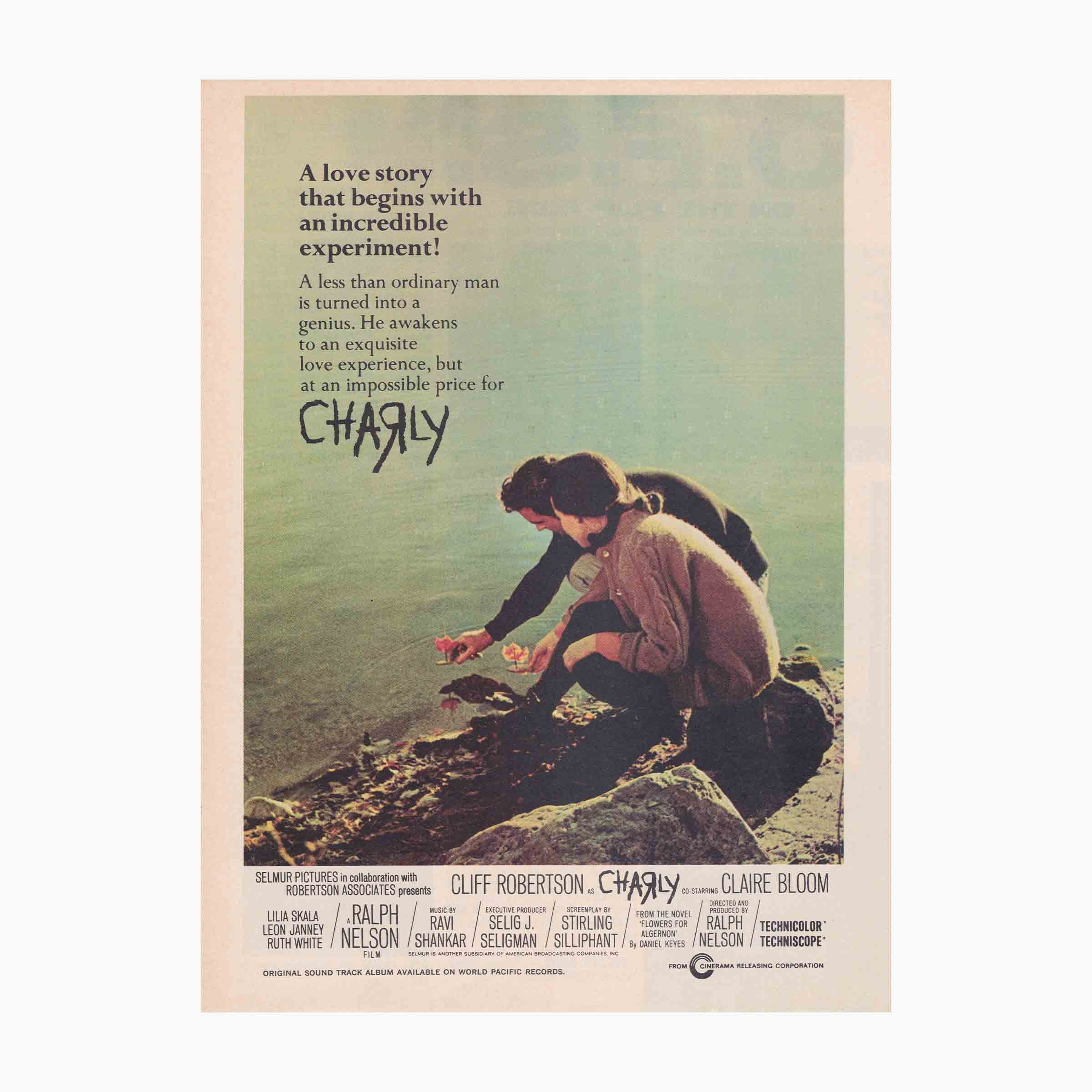 Vintage Charly Movie Advertisement 1968 - Original Print Ad - Etsy