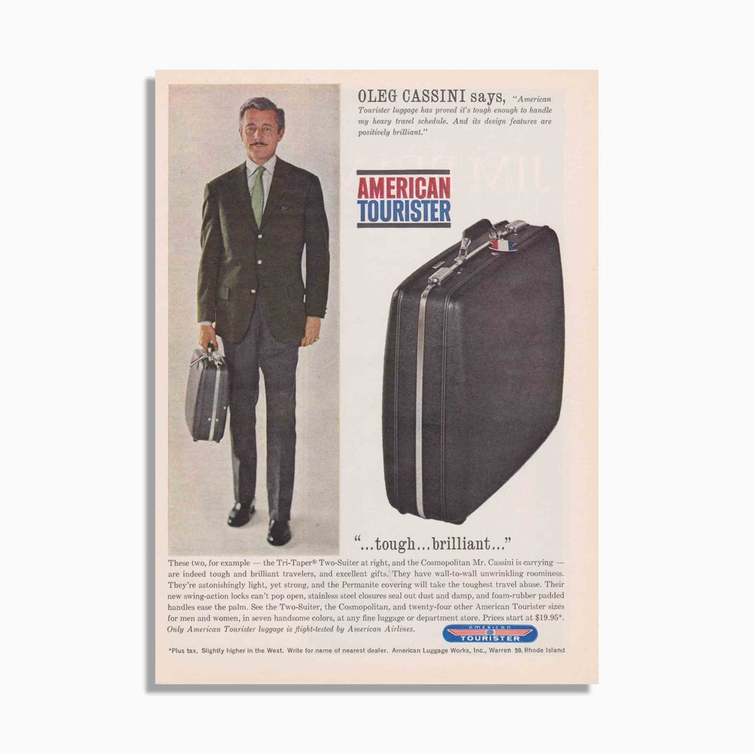 Vintage American Tourister Suitcase Advertisement - Original Print Ad ...