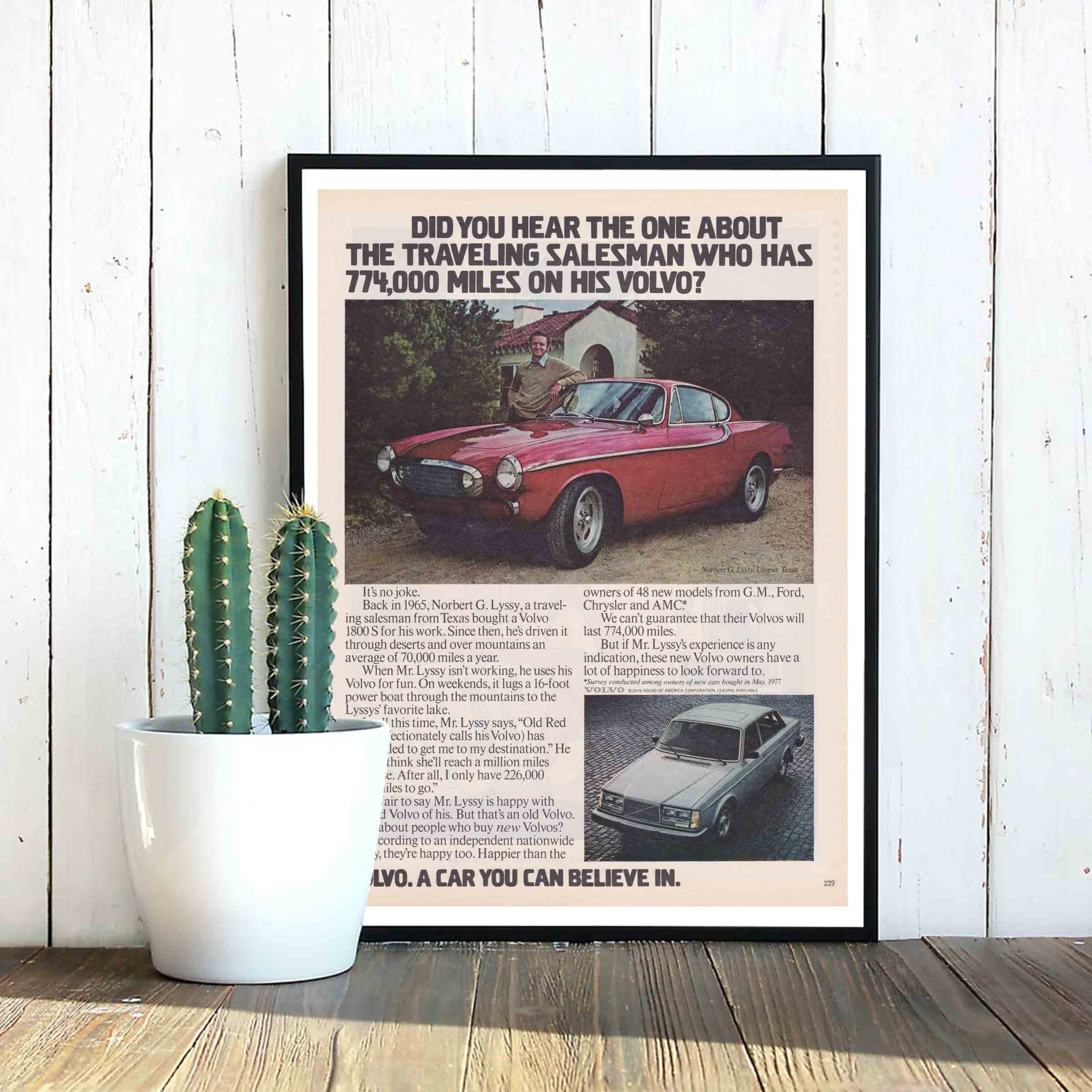 Vintage Volvo Car Advertisement - Original Print Ad 1970s - Etsy
