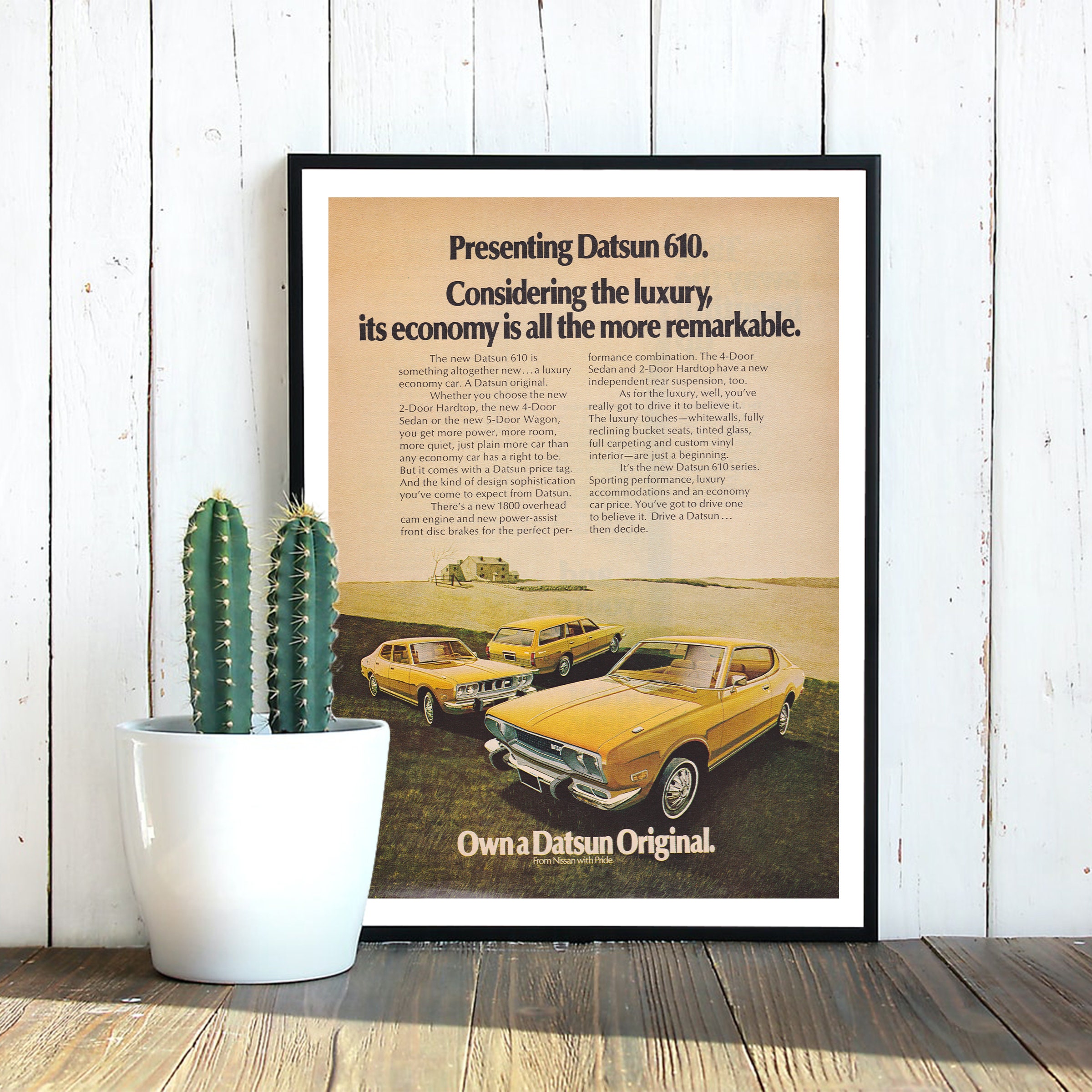 Vintage Datsun 610 Advertisement 1973 - Original Print Ad - Etsy