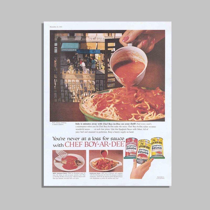 Chef Boyardee - Etsy