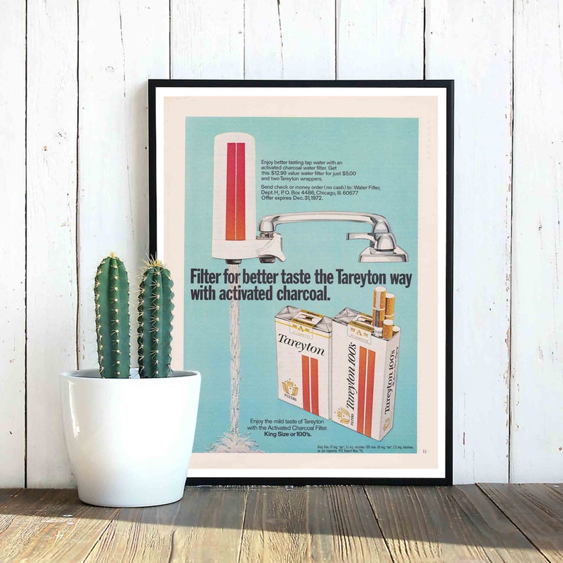 Vintage Tareyton Cigarette Advertisement 60s 70s - Original Print Ad - Etsy