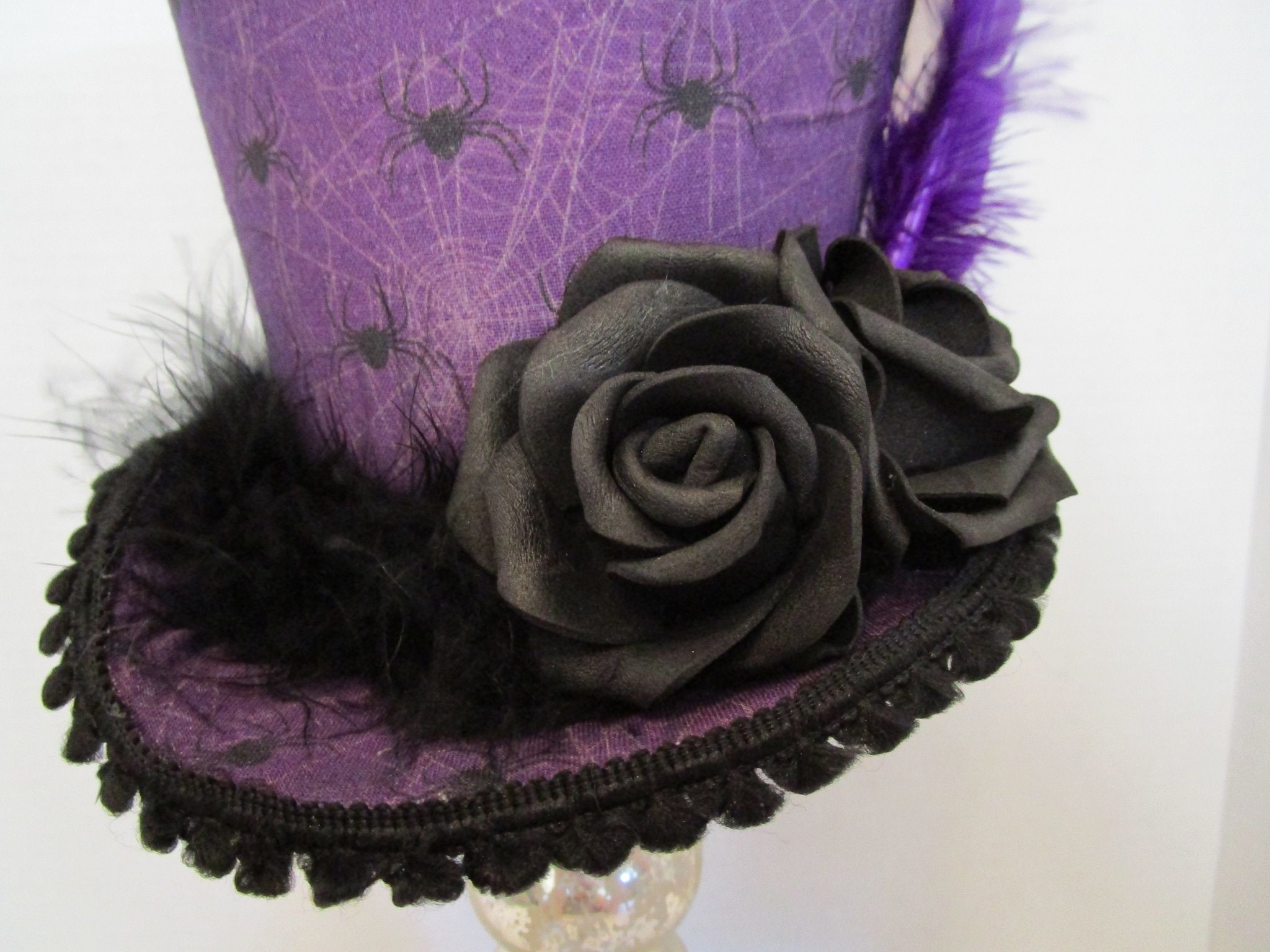 Mini Halloween Spider Top Hat - Etsy