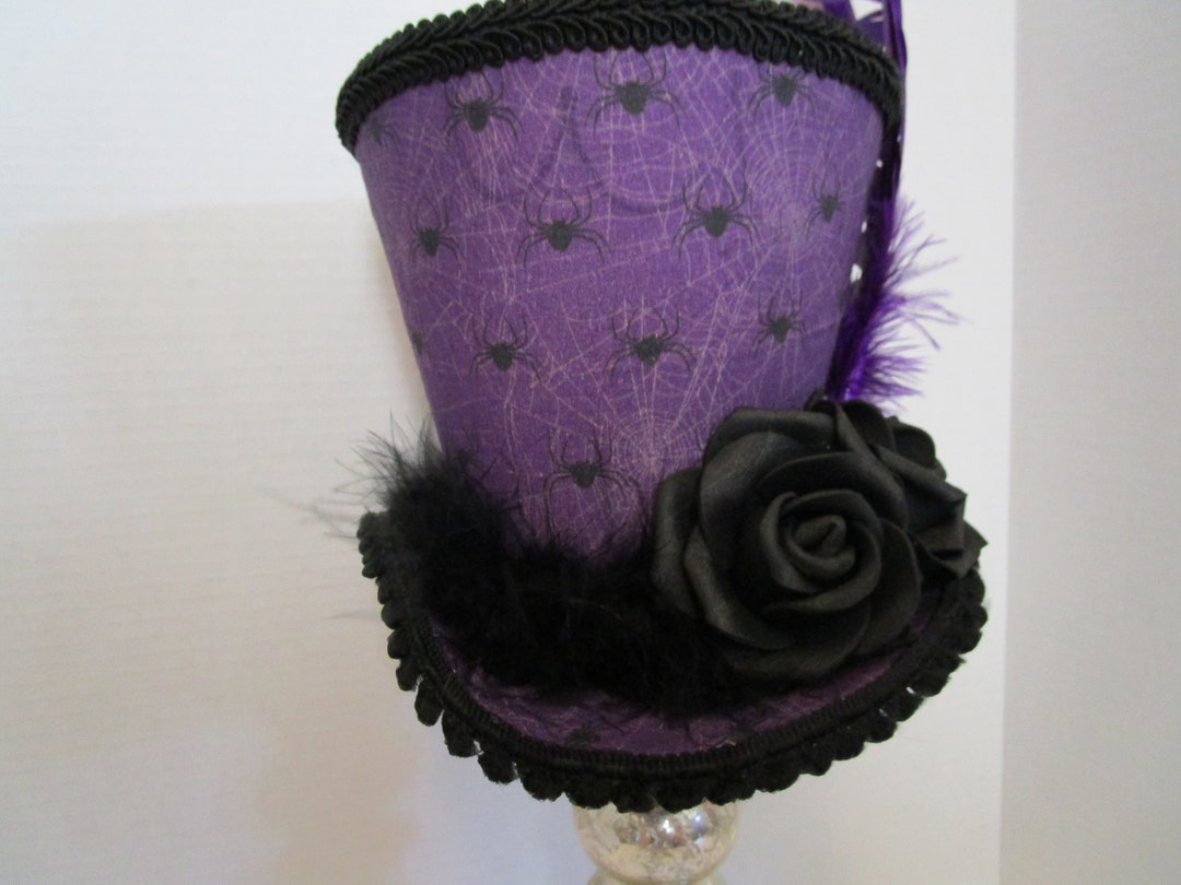 Mini Halloween Spider Top Hat - Etsy
