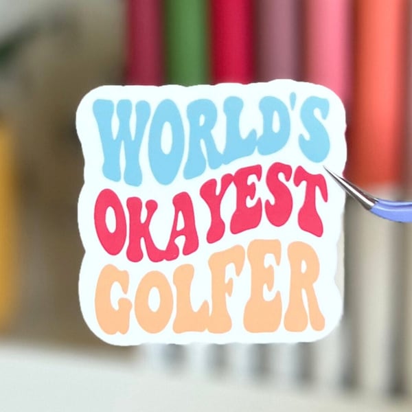 Funny Golf Sticker - Etsy